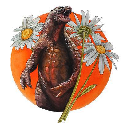 TRA-Godzilla-Flower - 8.5x11 (8036) – Ghoulish Mortals