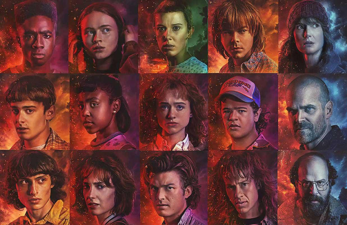 GM-Stranger Things 4 Stained Glass - 11x17 (3002) – Ghoulish Mortals