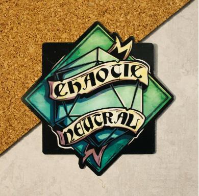 NNA-RPG Alignment Chaotic Neutral Sticker – Ghoulish Mortals