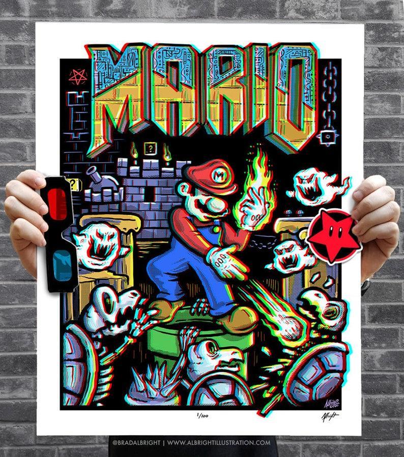 BA-Mario - 11x14 (1006) – Ghoulish Mortals
